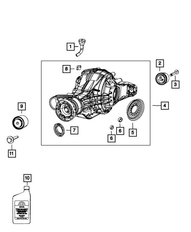 2022-2024 Jeep Grand Cherokee Rear Axle Differential 68378449AB | Mopar ...