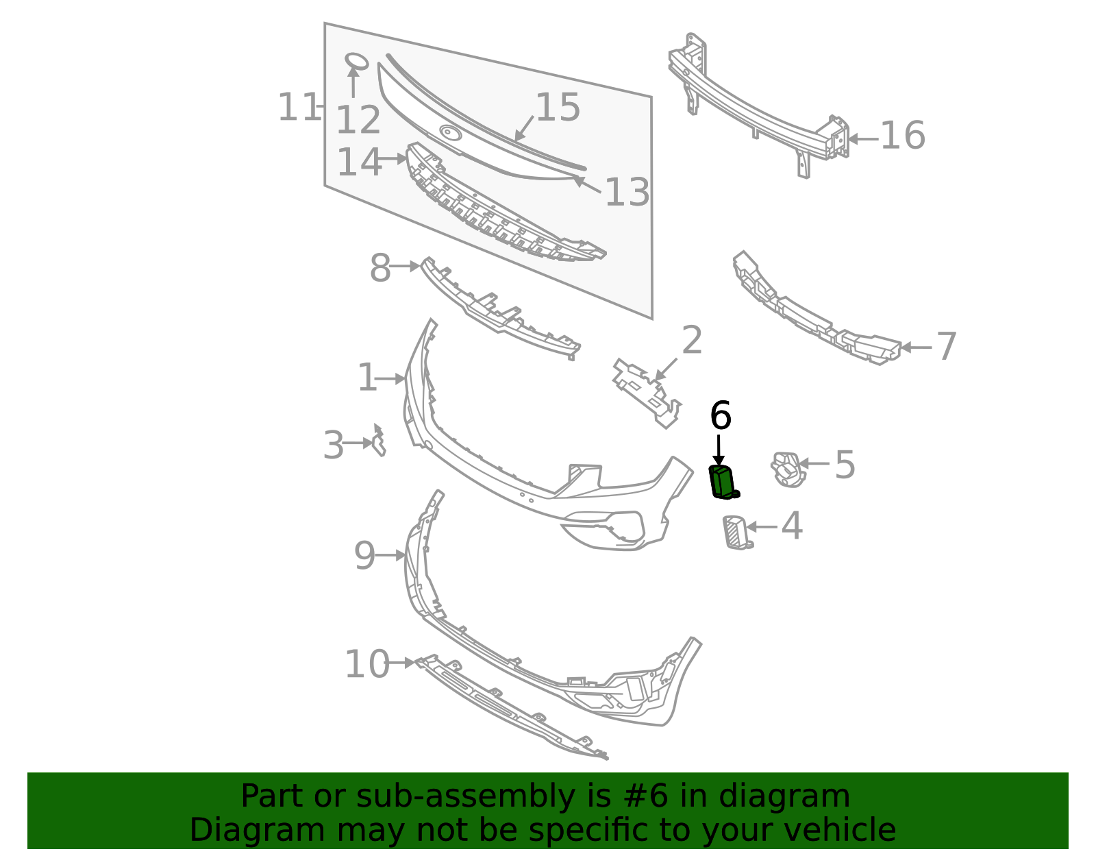 86564-Q5310 - Fog Lamp Bezel 2021-2023 Kia Seltos | Kia.Parts Store