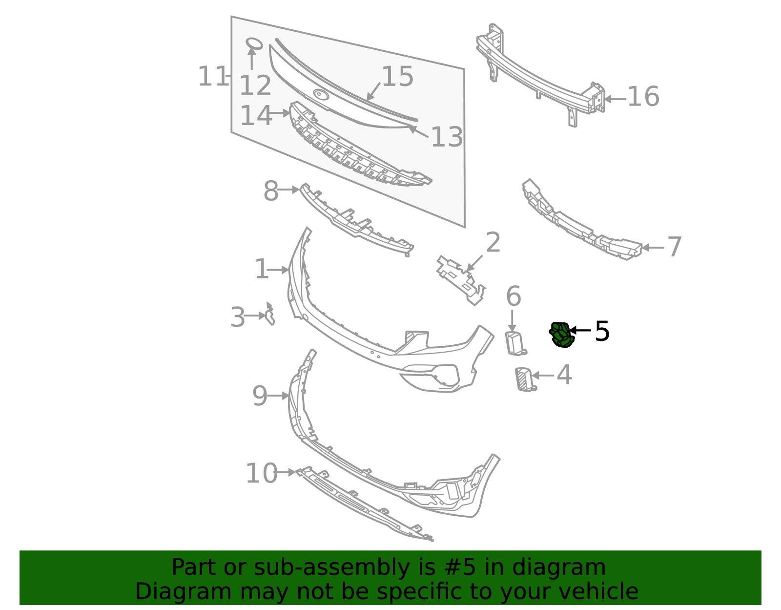 2021-2023 Kia Seltos | Fog Lamp Bezel | 86563-Q5300 | Kia Auto Parts