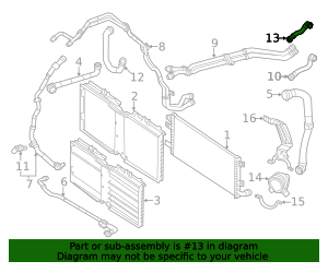 167-501-20-00 - Water Return Tube 2020-2021 Mercedes-Benz | Mercedes ...