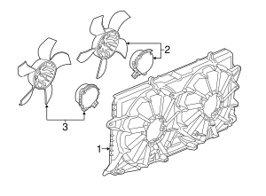 2014-2020 GM Engine Cooling Fan Rear Shroud 23123635 GM | GMPartsDirect.com