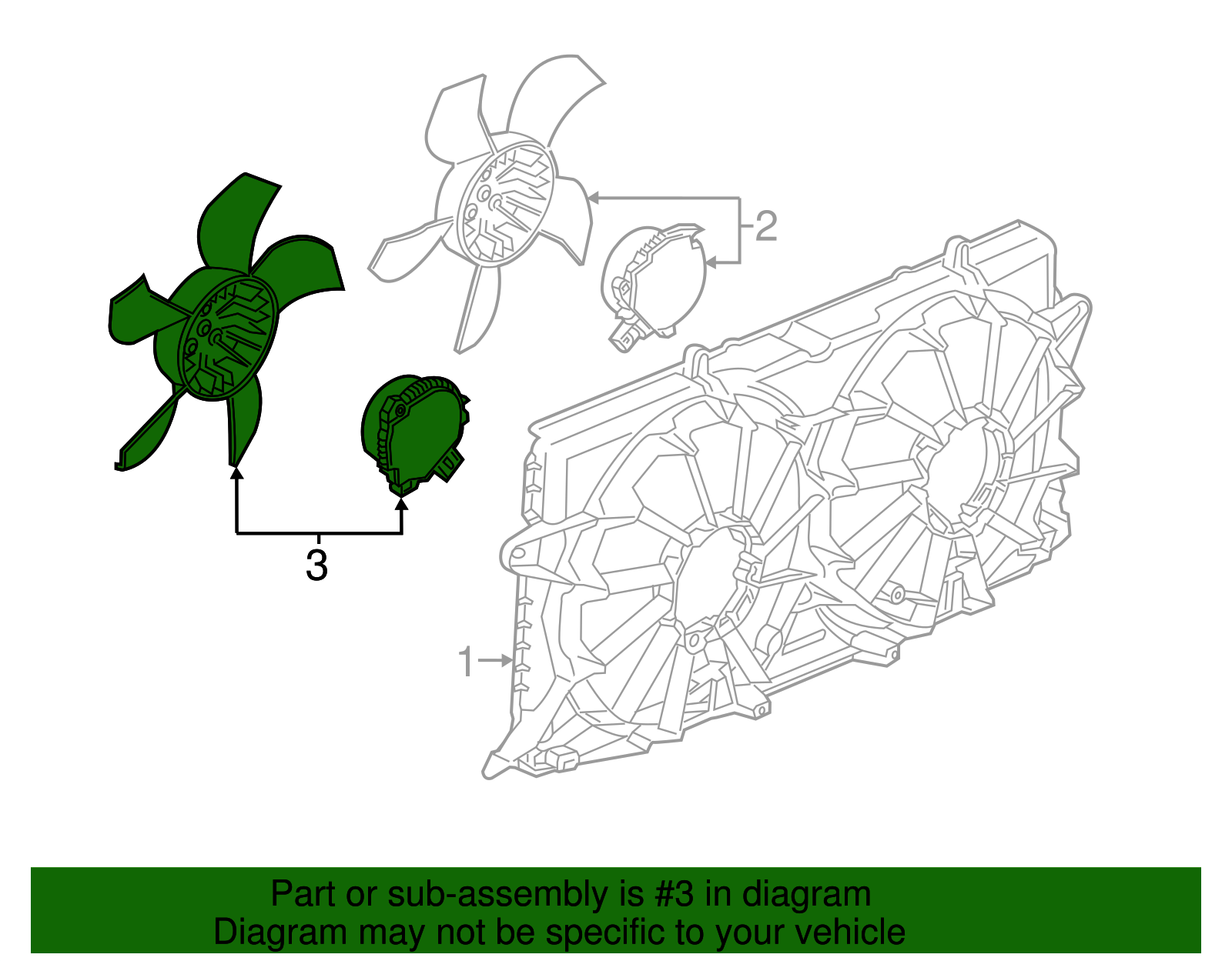 2014-2020 GM Fan Motor 85565556 GM | GMPartsDirect.com