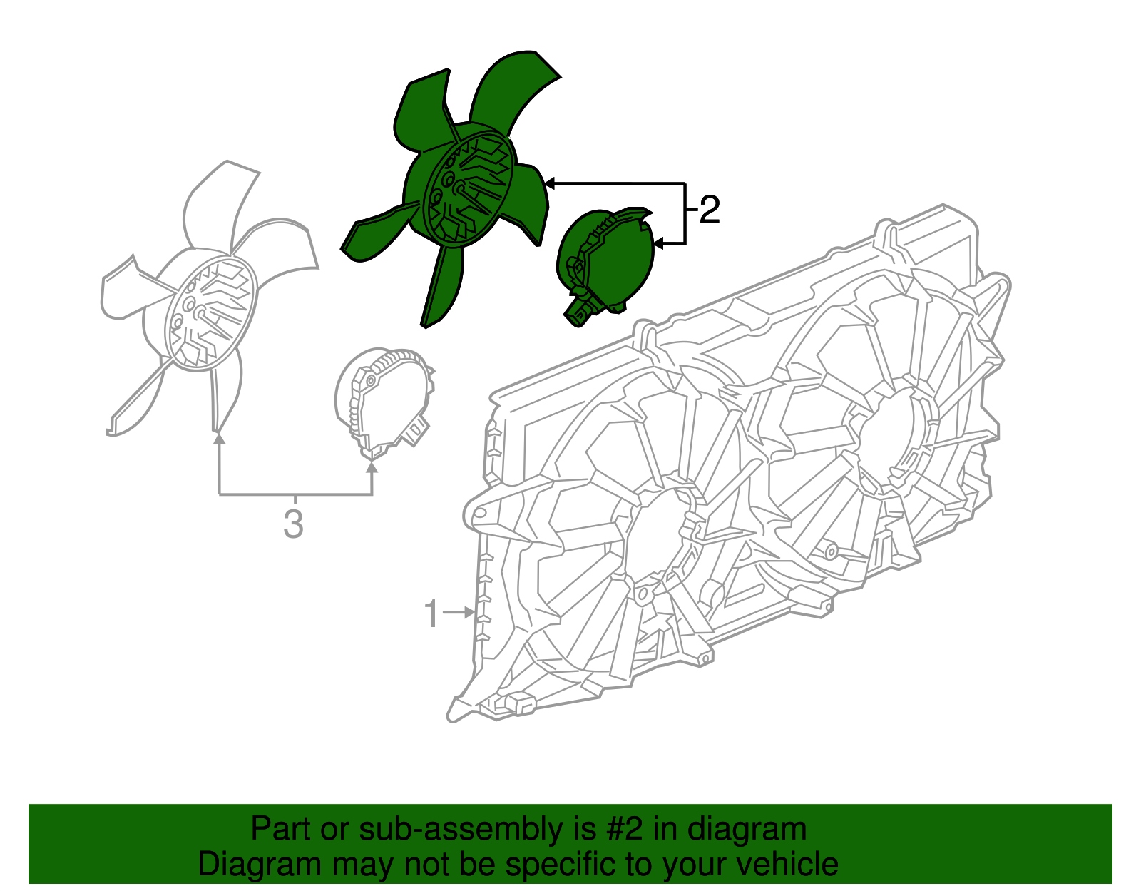 2014-2020 GM Fan Motor 85565557 GM | GMPartsDirect.com