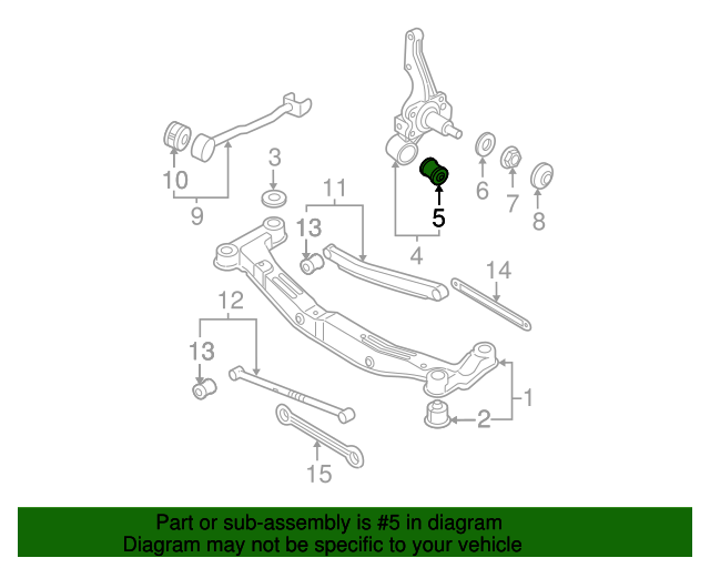 2005-2010 Kia Sportage Knuckle Front Bushing 55116-29000 | OEM Parts Online