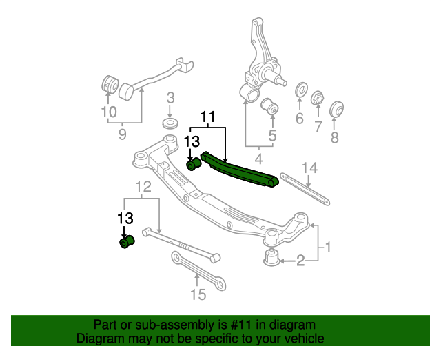 2005-2009 Kia Sportage OEM NEW 2005-09 Kia Sportage Ft Lateral Arm ...