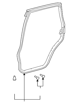 2008-2021 Lexus LX570 Door Weather-Strip 67872-60110 | OEM Parts Online
