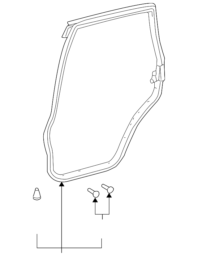 2008-2021 Lexus LX570 Door Weather-Strip 67872-60110 | OEM Parts Online