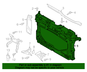 2016-2019 Mazda CX-3 Radiator Support D10E-53-110A | OEM Parts Online