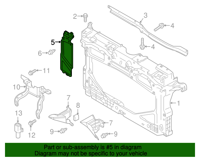 2016-2021 Mazda CX-3 Side Plate D09H-53-115A | Real Mazda Parts