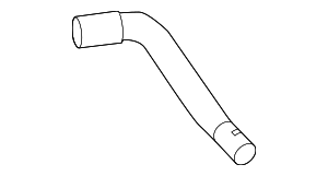 463-500-48-00 - Radiator Coolant Hose 2016-2018 Mercedes-Benz ...