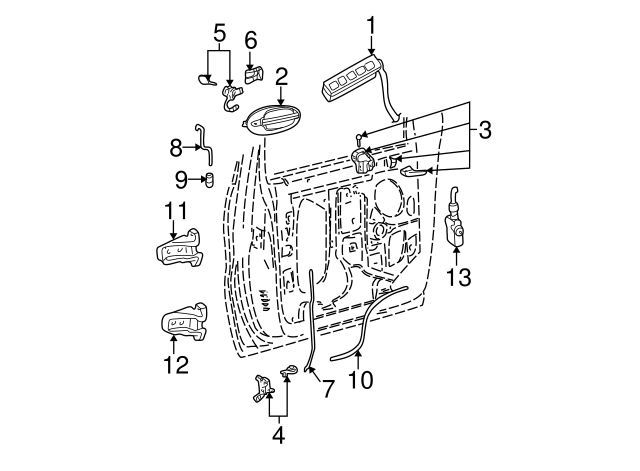 2004-2007 Ford Latch 5F2Z-17219A64-AB | TascaParts.com