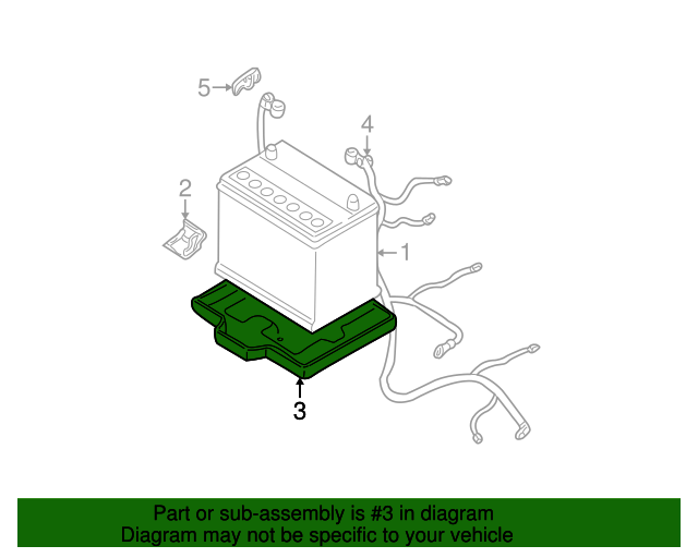Hyundai - 37150-26200 - Battery Tray - 2001-2006 Hyundai Santa Fe | OEM ...
