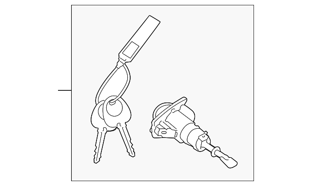 81970 1WA00 - Lock Cylinder 2012-2017 Kia Rio | Kia.Parts Store