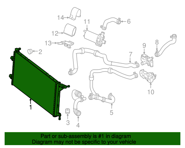 099-500-14-03 - Auxiliary Radiator 2012-2019 Mercedes-Benz | Mercedes ...