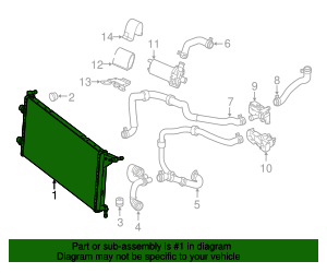 099-500-46-03 - Radiator 2012-2019 Mercedes-Benz | Mercedes-Benz USA Parts