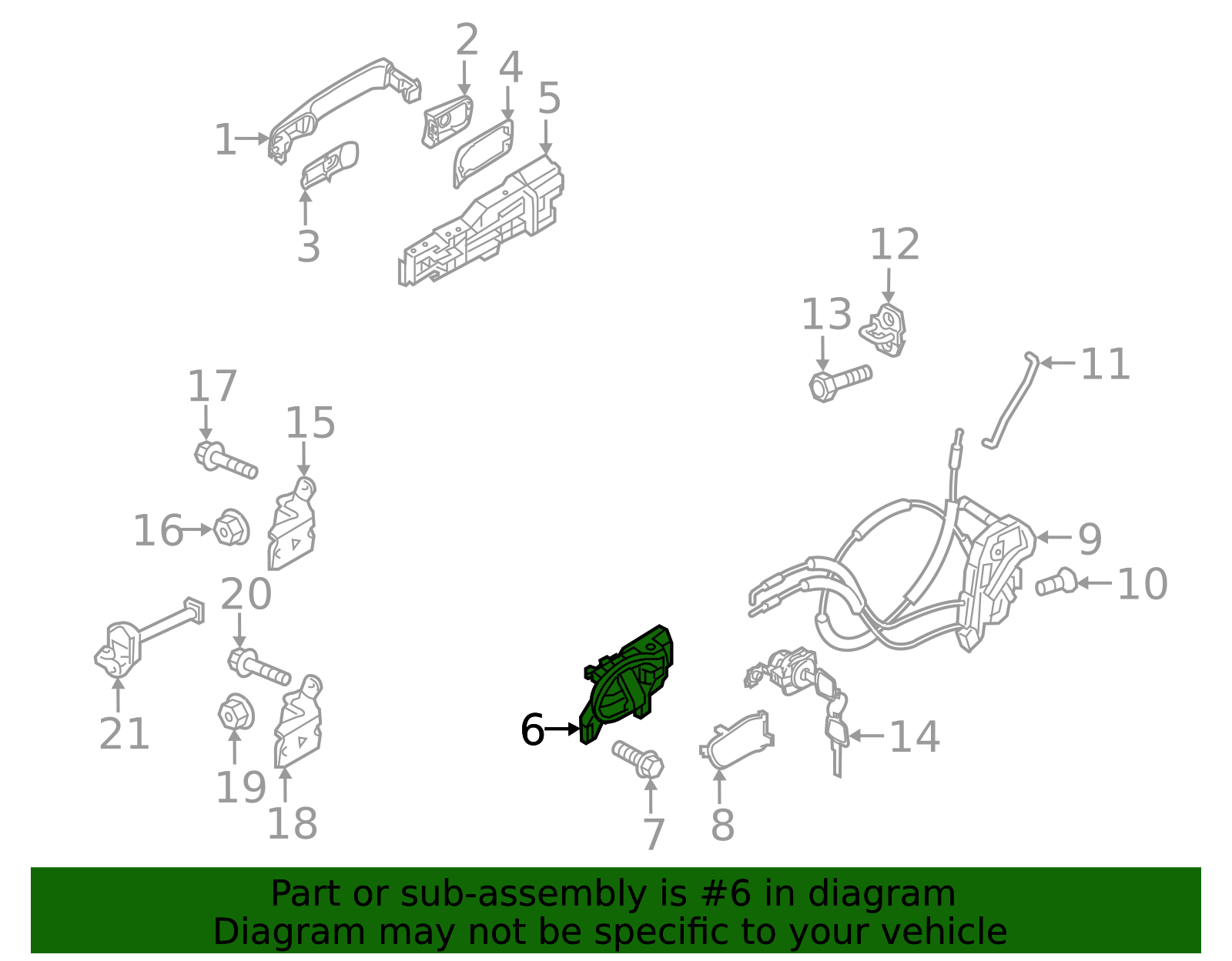 80671-5RB0A - Handle, Inside - 2018-2025 Nissan | Nissan OEM Parts Direct