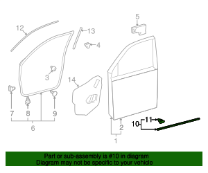 2010-2023 Lexus GX460 Door Weather-Strip 67864-60030 | OEM Parts Online