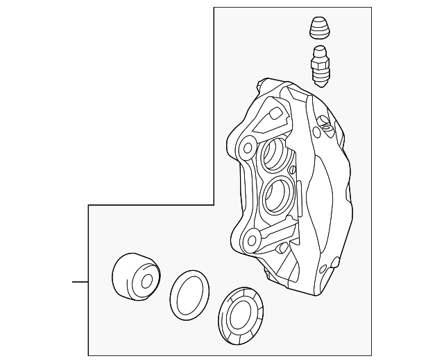84622893 - Rear Driver Side Brake Caliper Assembly 2019 Cadillac CT6 ...