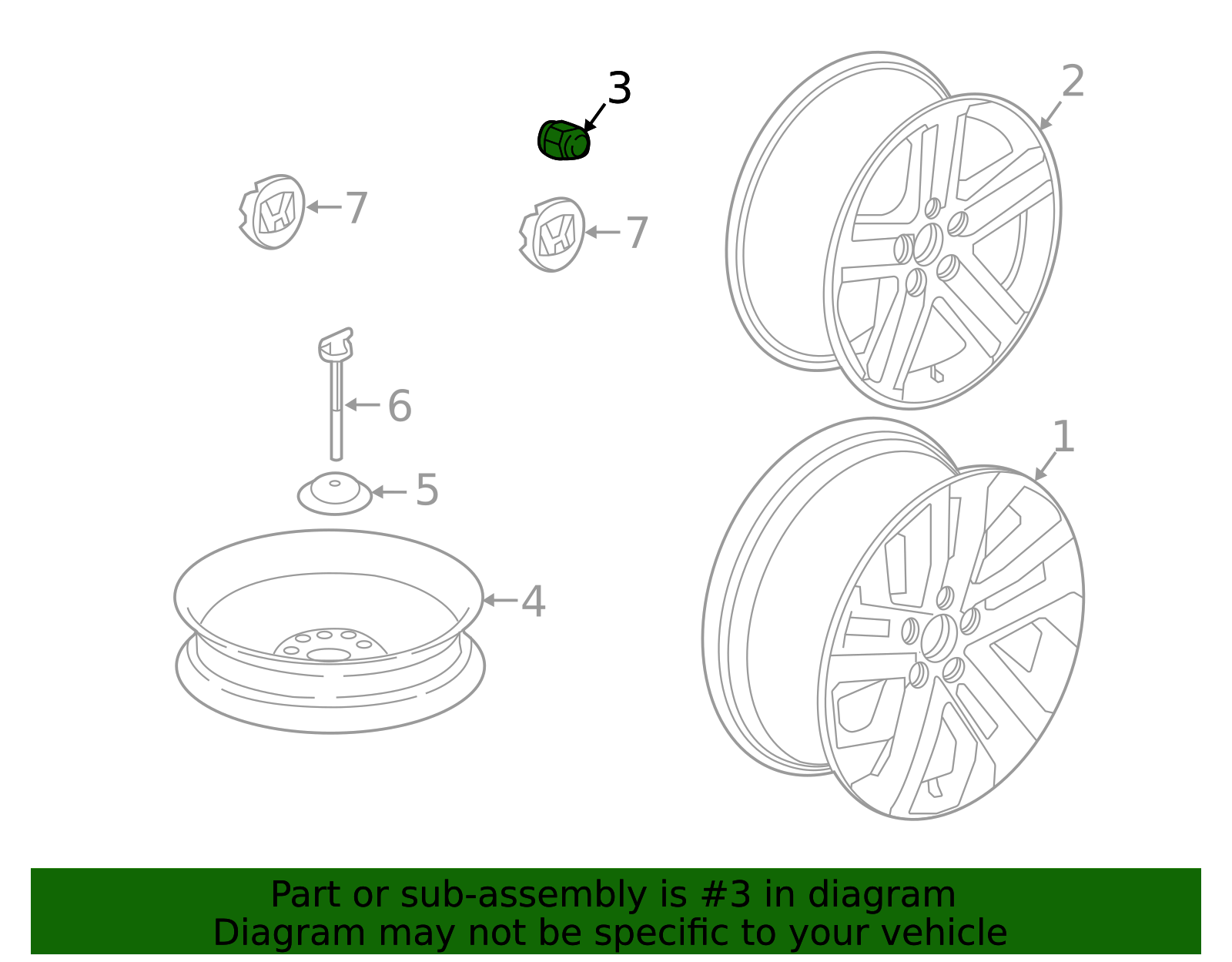 90304-T6Z-A01 - Wheel Nut 2020-2025 Honda | Toronto Honda Parts