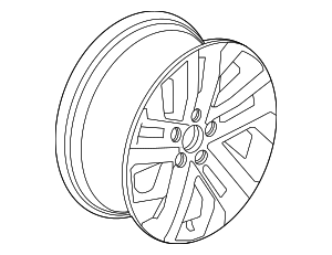 42700-T6Z-A91 - W Disk (18X8J) 2021-2025 Honda Ridgeline | Honda Parts ...