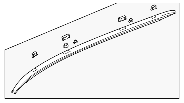 2022-2025 Acura MDX Roof Rail 75250-TYA-A03 | Retail Performance Auto Parts