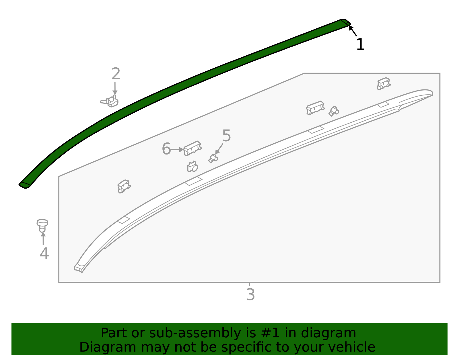 2022-2025 Acura MDX Roof Molding 74335-TYA-A01 | OEM Parts Online