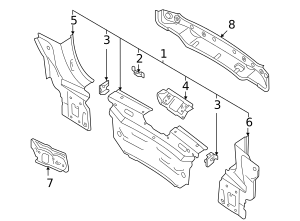 2022-2024 Volkswagen Taos Rear Body Panel 2GJ-813-301-A | OEM Parts Online