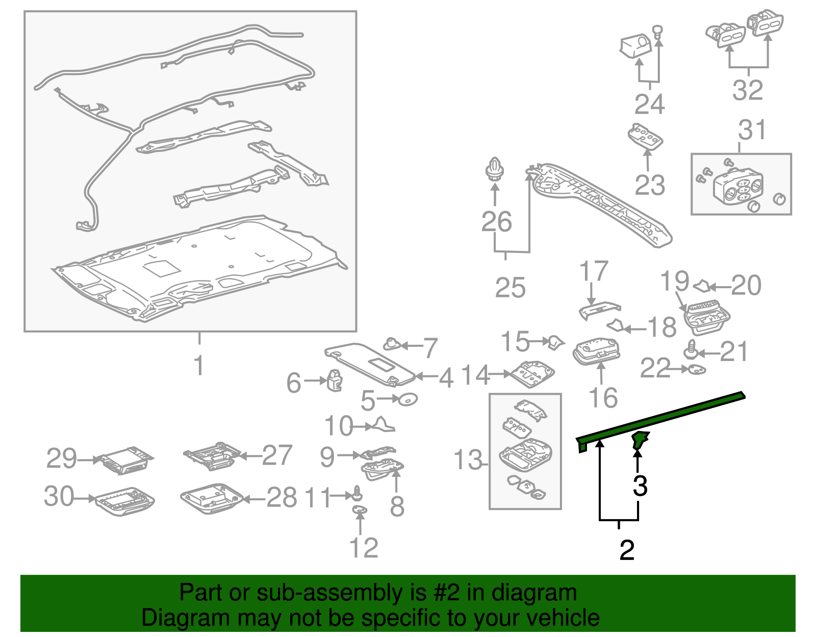 62382-AE012 - 2004-2010 Toyota Sienna - Drip Weather-Strip | Sparks Parts