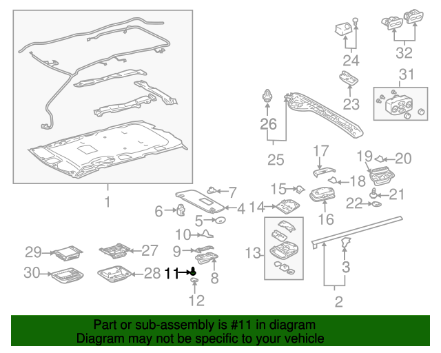 2004-2010 Toyota Sienna Vent Grille Screw 90148-A0002 | Toyota Parts Center