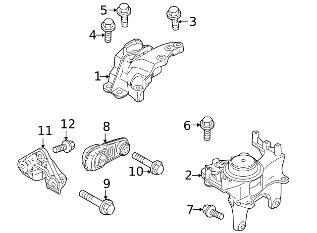 11210-6RA0A - Engine Mount 2021 Nissan Rogue | AutoNation Parts