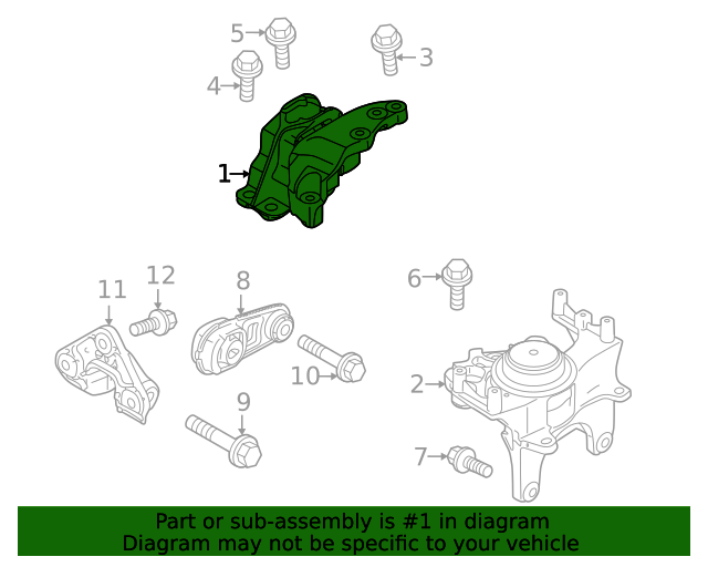 11210-6RA0A - Engine Mount 2021 Nissan Rogue | AutoNationParts.com