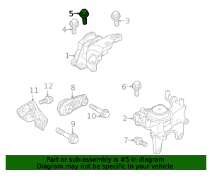 2021-2023 Nissan Rogue Side Mount Bolt 11298-6RA0D | TascaParts.com