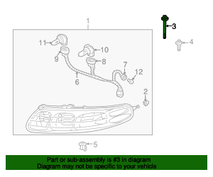 2000-2005 GM Headlamp Assembly Mount Bolt 11517765 GM | GMPartsDirect.com