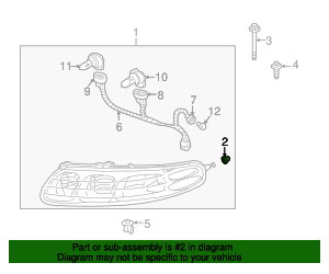 2000-2005 GM Headlamp Retainer 25693452 | TascaParts.com