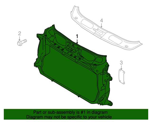 2010-2016 Porsche Panamera Radiator Support 970-504-481-01 | OEM Parts ...
