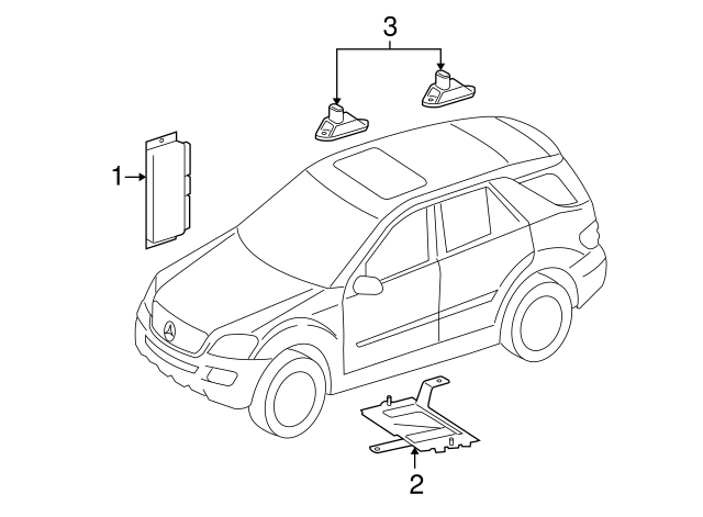 000-905-65-02 - Suspension Ride Height Sensor 2007-2012 Mercedes-Benz ...