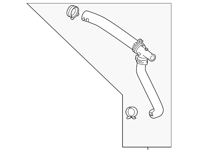12703150 - Engine Oil Cooler Coolant Outlet Hose 2020-2024 Cadillac CT4 ...
