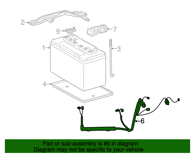 82122-35450 - Positive Cable - 1996-2002 Toyota 4Runner | OEM Genuine ...