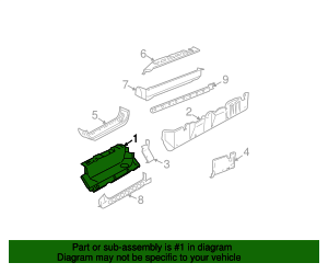 1996-2024 GM Driver Side Rocker Front Inner Panel 88937491 GM ...