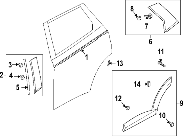 DGH9-50-660A - Belt Molding - 2020-2023 Mazda CX-30 | Mazda Swag
