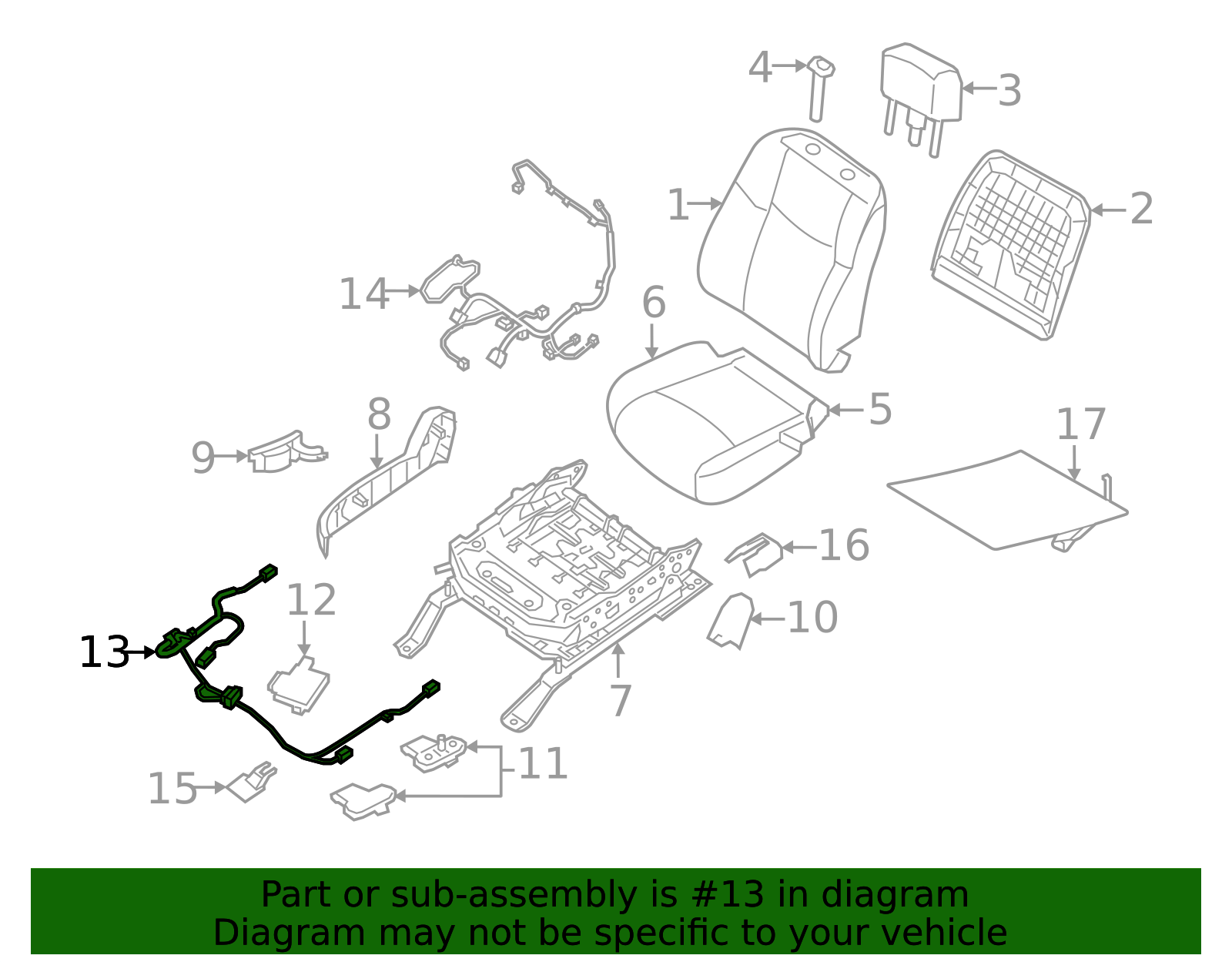 98854-9HN0A - 2019-2023 Nissan Murano - Harness | Anicra Nissan Parts