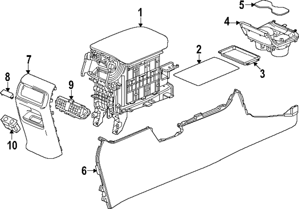2023-2025 Honda CR-V 2023-25 Honda CR-V Center Console Tray 83402-3A0 ...