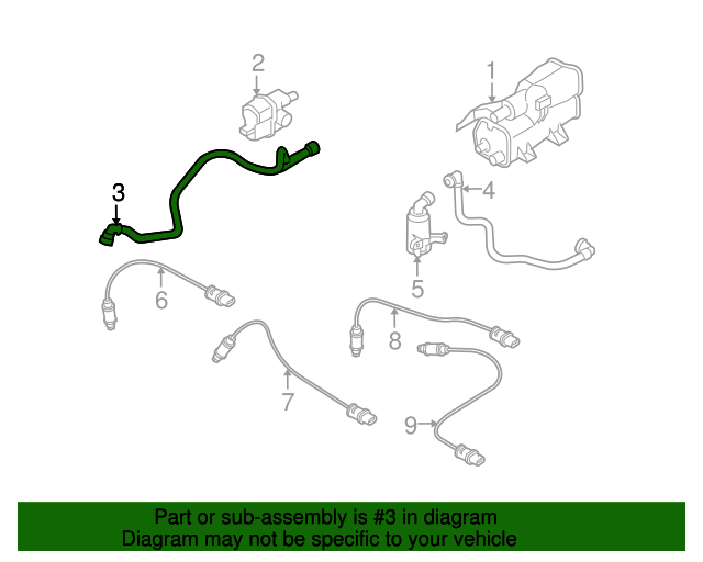 16126765751 - 2006-2013 BMW Vent Pipe (16-12-6-765-751) | BMW of South ...