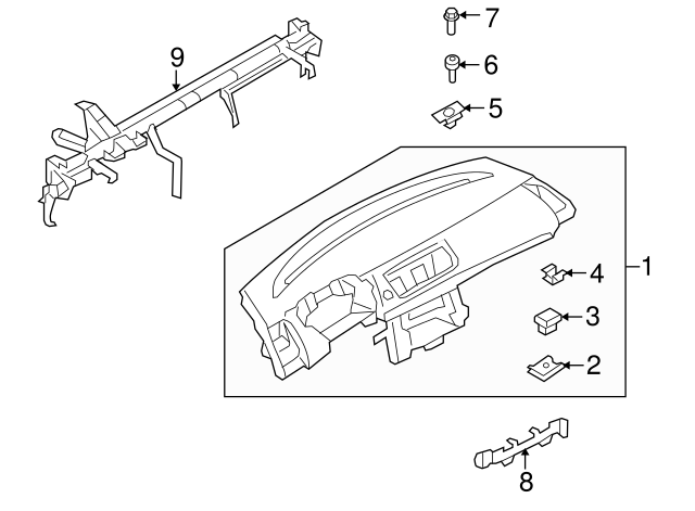 Genuine BMW 07-14-7-209-650 | Instrument Panel Retainer | FREE Shipping ...