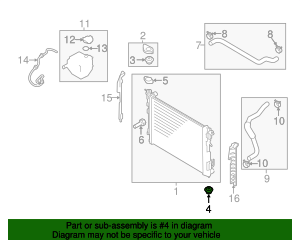 25336-2B000 - Radiator Assembly Lower Insulator 2009-2022 Kia | Kia ...
