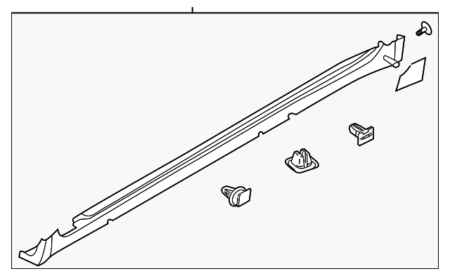 87751-J6000 - Rocker Molding 2019-2020 Kia K900 | Kia.Parts Store