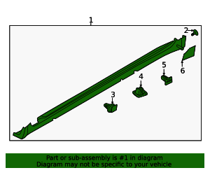 87751-J6000 - Rocker Molding 2019-2020 Kia K900 | Kia.Parts Store