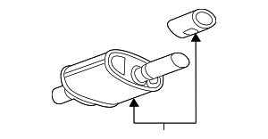 2012-2017 Buick Verano Exhaust Muffler Rear Pipe 22846891 GM ...
