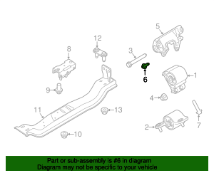 Genuine OEM Ford Part - Mount Bracket Mount Bolt W708747-S439 | Genuine ...
