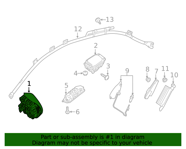 Driver S Airbag 000-860-44-04-8R23 | Mercedes-Benz Parts